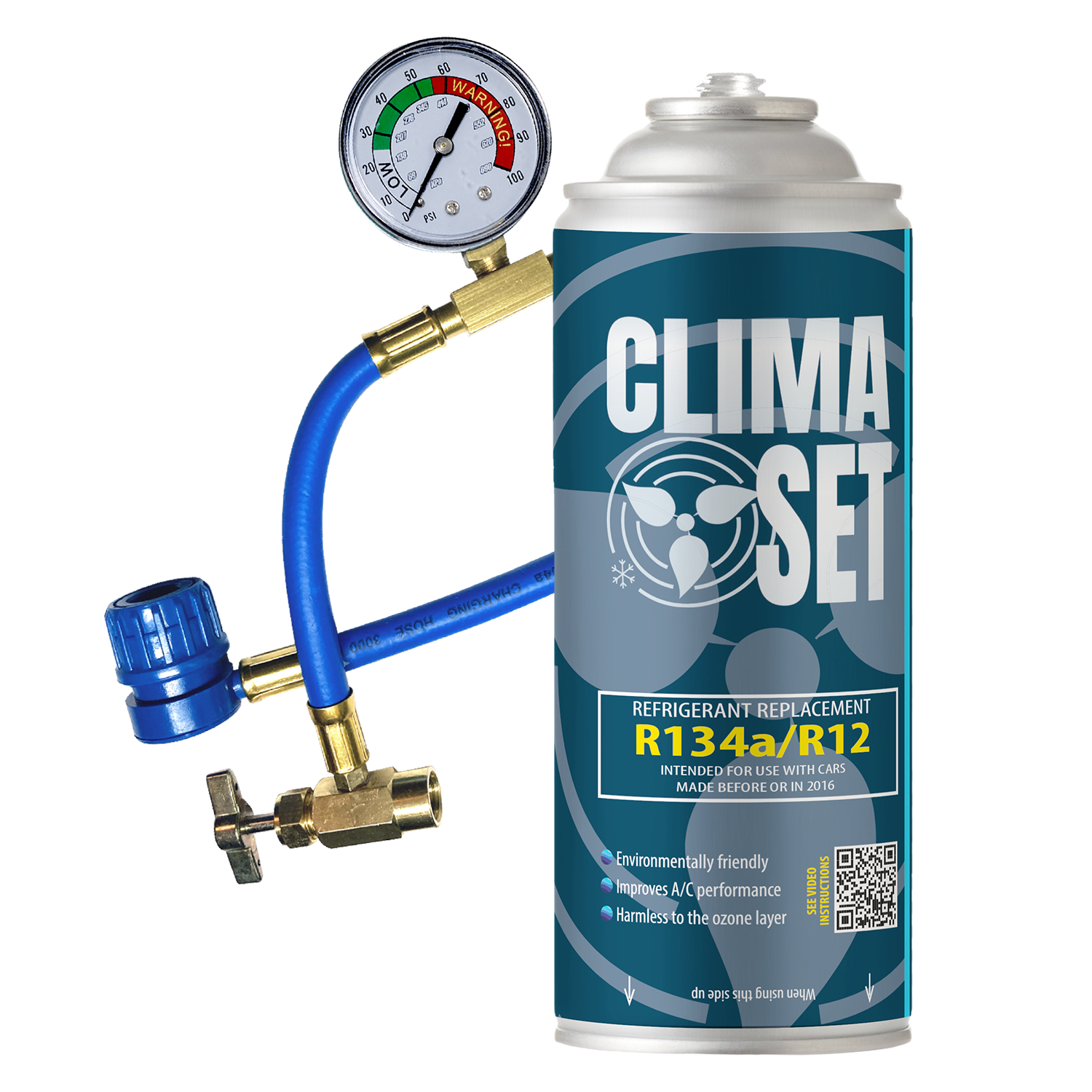 R134a Clima Set rashladno sredstvo crijevo s manometrom - punjenje auto klimae - plinzaklimu.hr